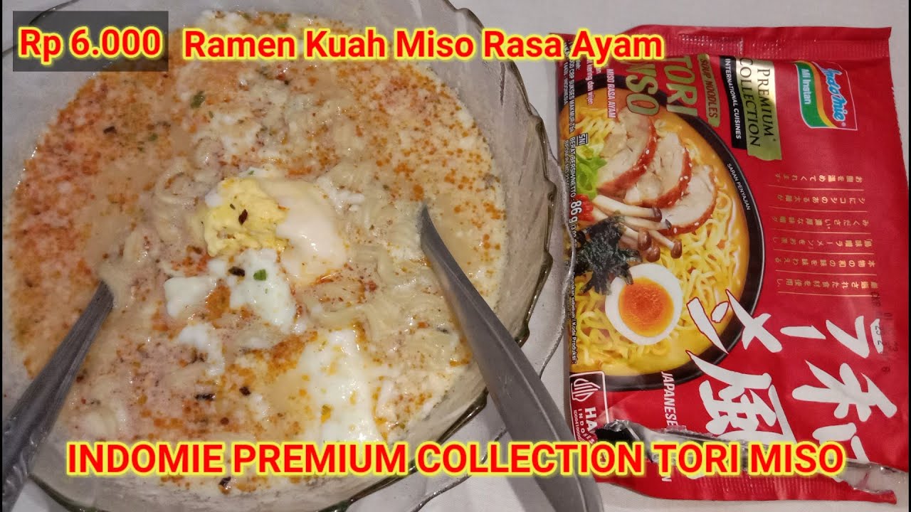 Indomie Premium Collection Tori Miso. Ramen Kuah Miso Rasa Ayam ...