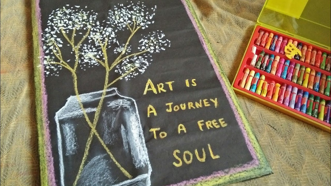 File Decoration Best Idea | Oil Pastel Decoration | Portfolio Decor ...