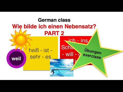 German Word Order PART 6: Exercise, new rule - YouTube