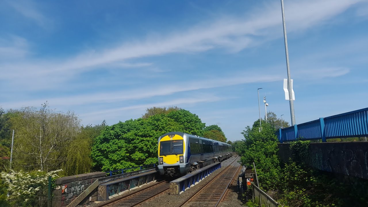Trains at Finaghy and Balmoral - YouTube