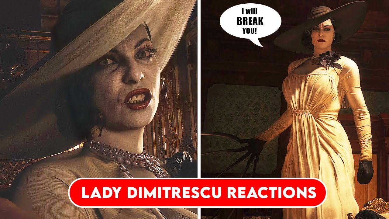 Resident Evil Village - Lady Dimitrescu Reactions & Furious Moments w ...