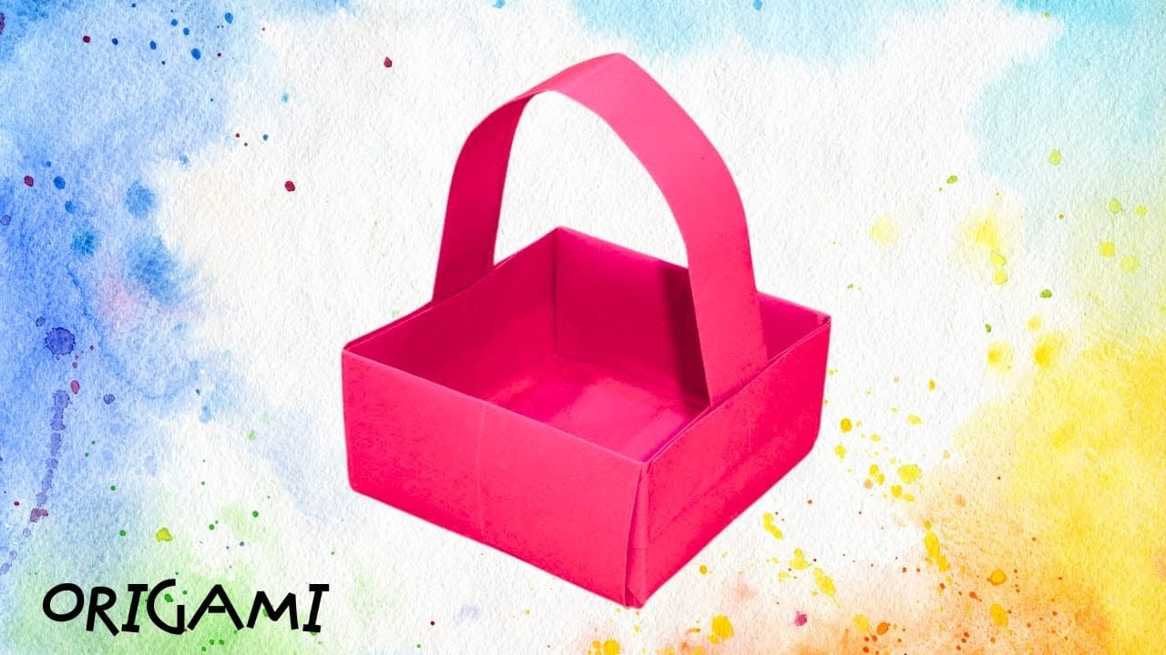 How to make a paper basket | origami paper basket | DIY paper basket ...