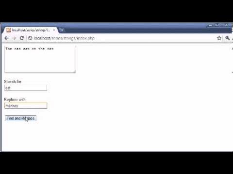 Beginner PHP Tutorial 56 - Creating a Find and Replace Application Part 3 - YouTube