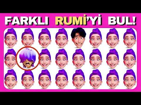 Farklı Olanı Bul! 🧠 KPop İblis Avcıları | Huntrix, Saja Boys, Rumi, Zoey, Jinu, Baby Saja, Mira