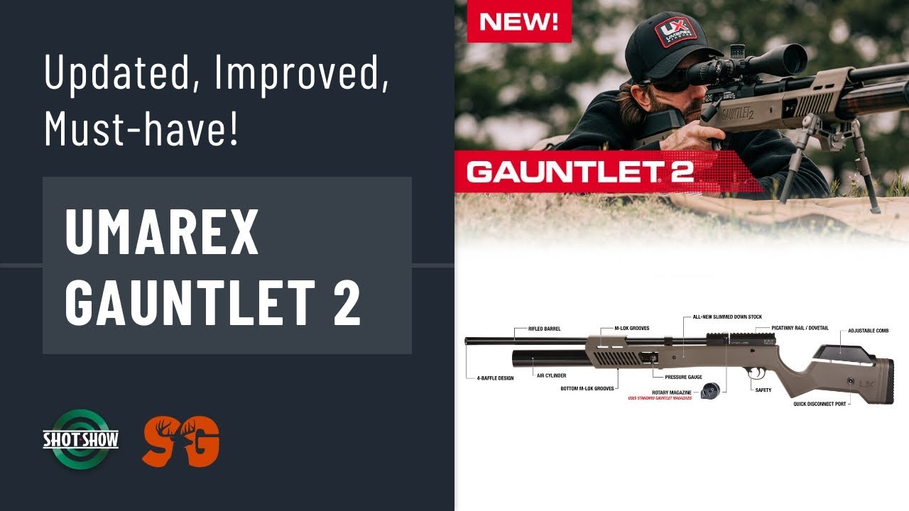Umarex Gauntlet 2 PCP, Sportsman's Guide at SHOT Show 2024 - YouTube