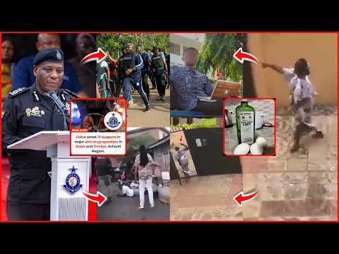 Black Maria IGP special force raids Kumasi arrésts 19 suspects+Mother cûrses son's mates over laptop