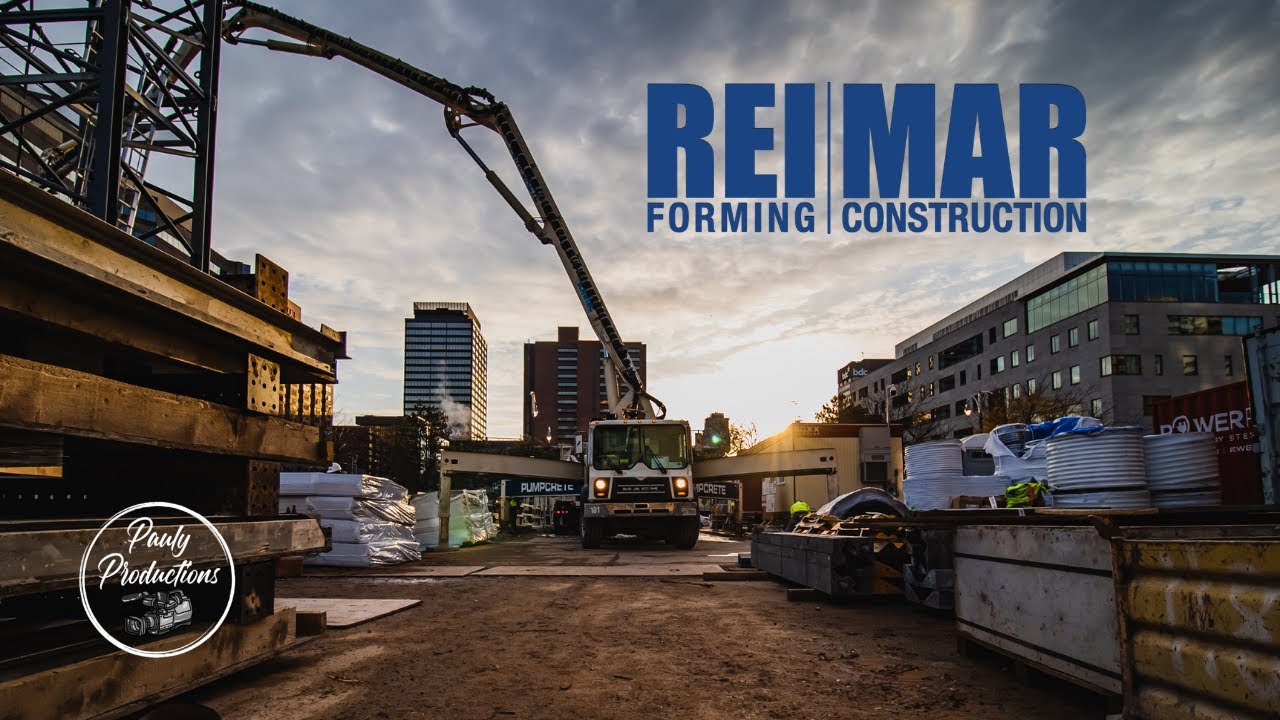 Reimar Forming and Construction - 2000m3 Concrete Pour Timelapse ...
