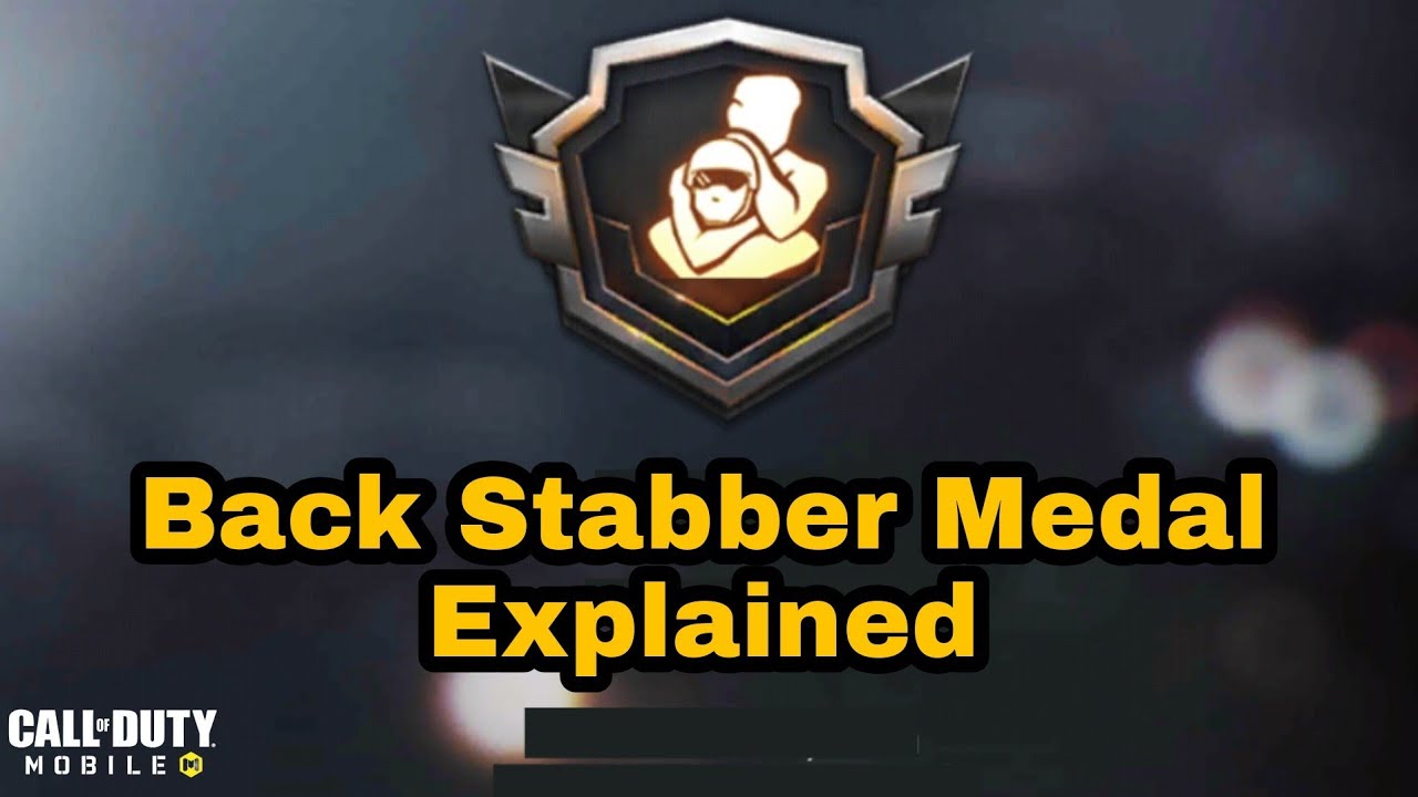 Back Stabber Medal Explained With Gameplay in COD Mobile - YouTube