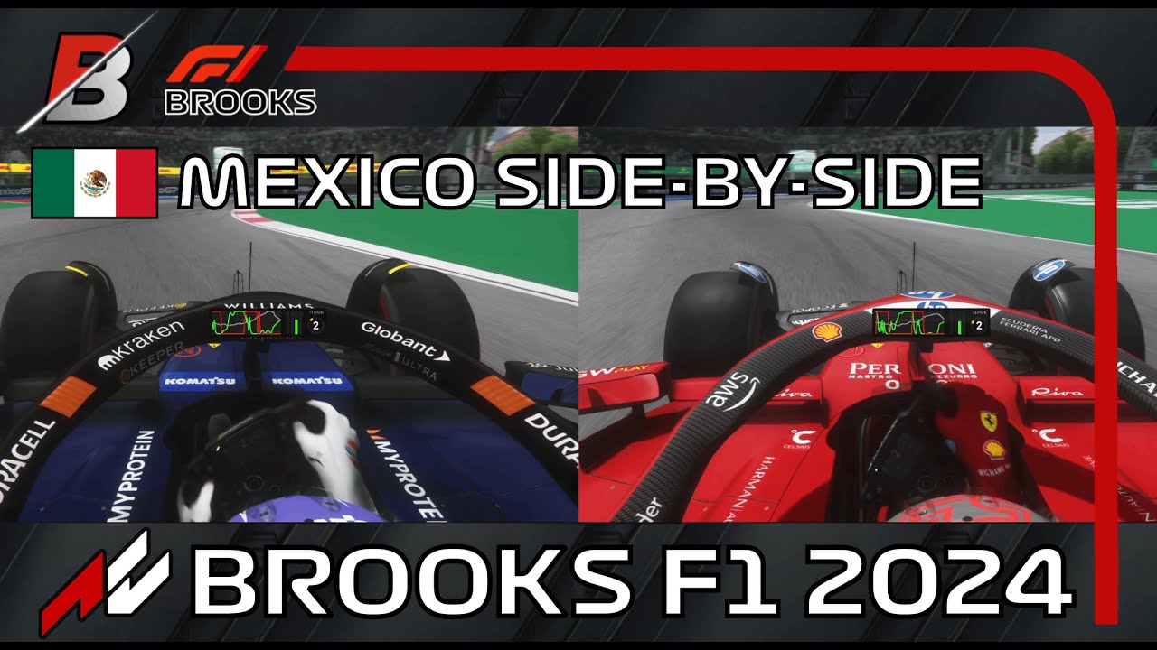 F1 Mexico 2024 | Side-by-Side Qualifying | BROOKS F1 League - Round 20/ ...