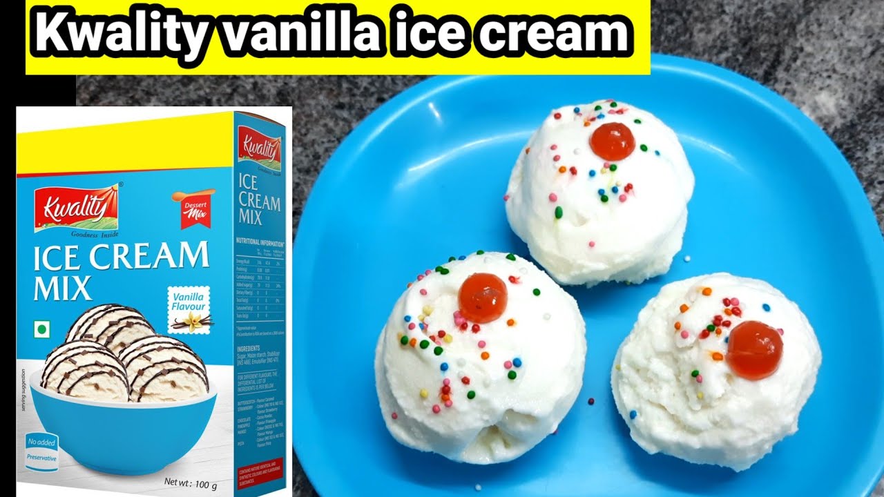 kwality vanilla ice cream recipe #vannila ice cream #ice cream #vannila ...