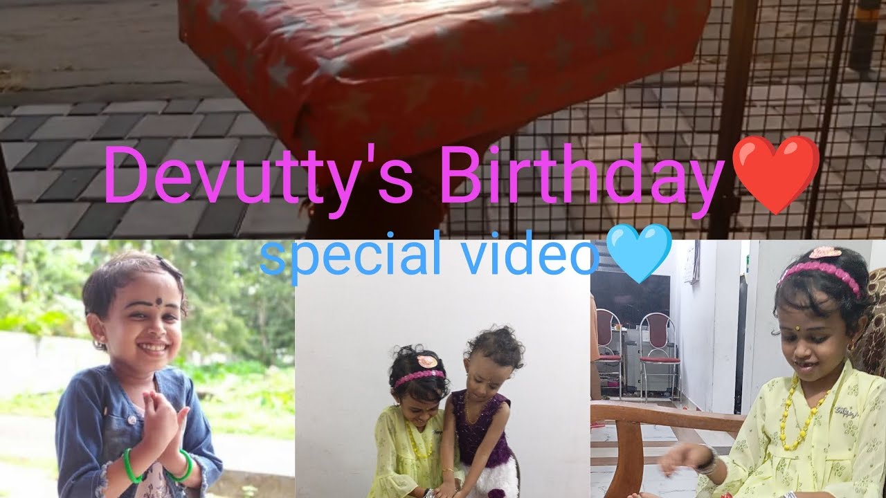 Devutty's Birthday special video #small gift 7 birthday of devutty - YouTube