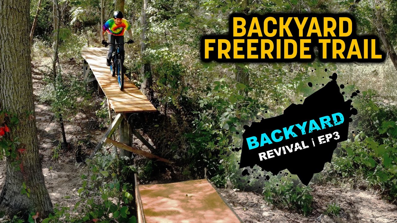 Freeride MTB Trail Drop Build - Backyard Revival Ep3 - YouTube