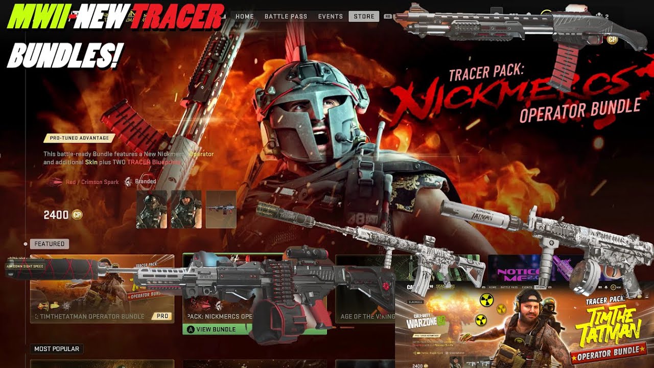 MWII-NEW OPERATOR TRACER BUNDLES-NICMERCS+TIM THE TATMAN - YouTube