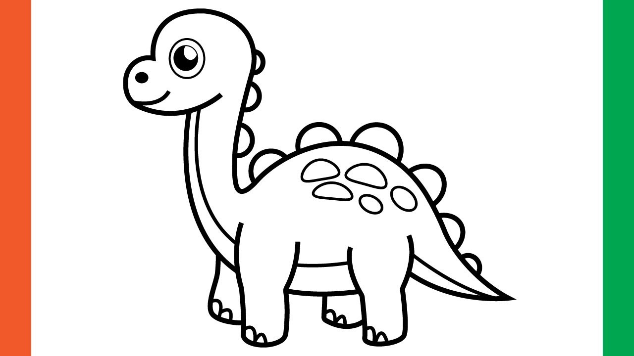 Step-by-Step Dinosaur Drawing for Beginners - YouTube