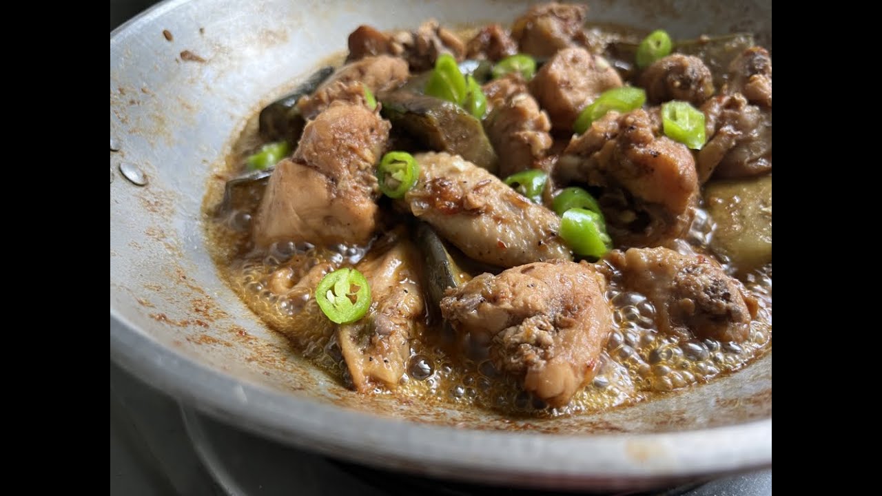Chicken Binagoongan with talong - Recipe # 563 - YouTube