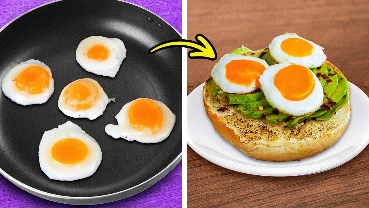 Simple And Tasty Breakfast Ideas, Egg Recipes And Awesome Egg Hacks - YouTube