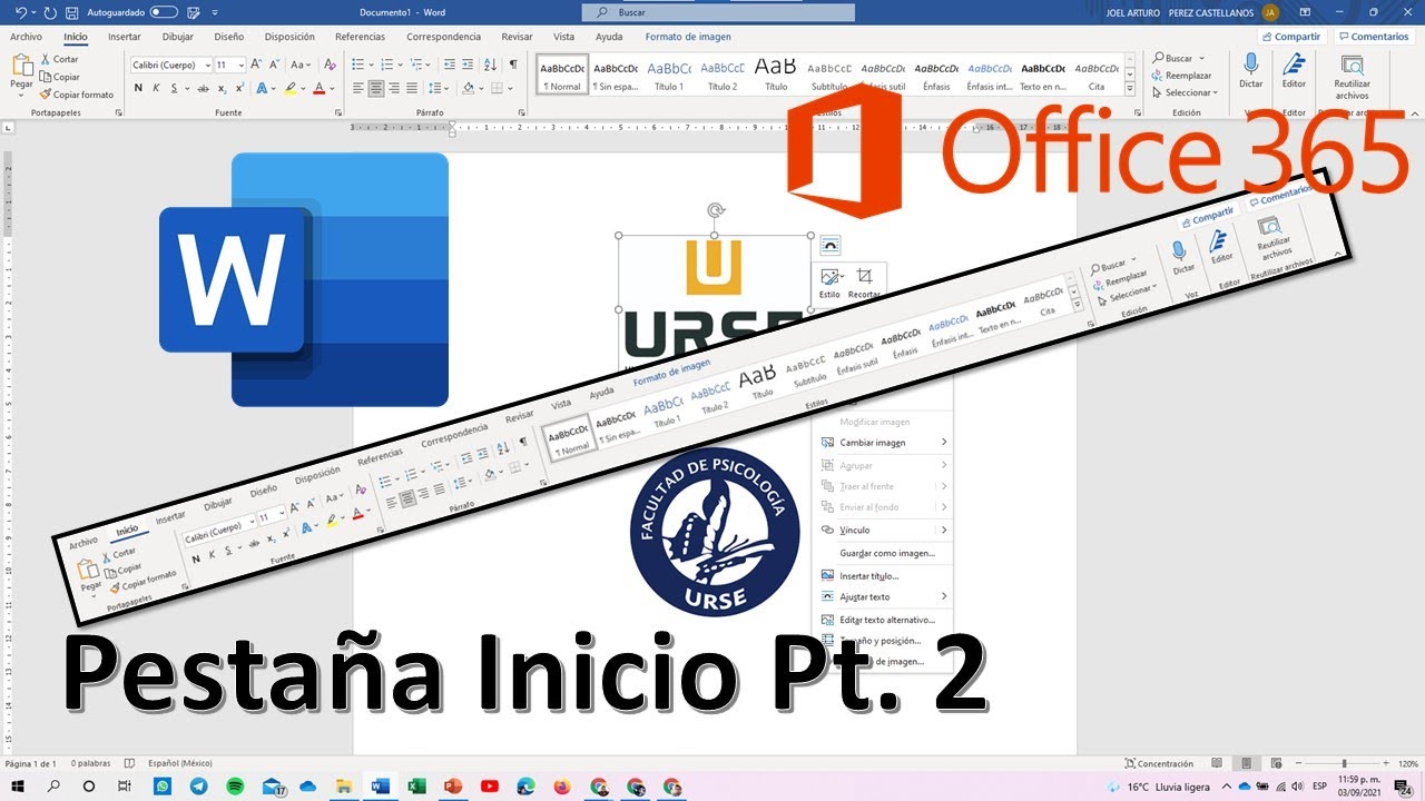 2. 3. MICROSOFT WORD - PESTAÑA INICIO PT. 2 - YouTube