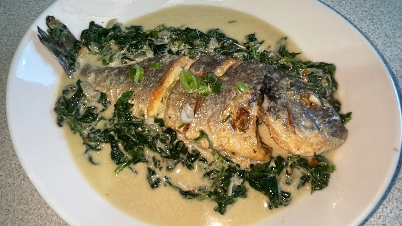 Homemade Fried Bream Fish In Coconut Milk (Ginataang isda) - YouTube