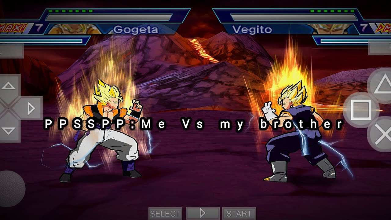 PPSSPP: Dragon Ball Z shin budokai 2 gameplay-Me Vs my brother - YouTube