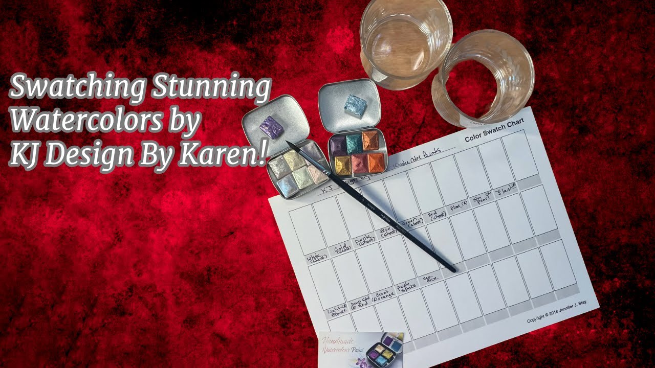 Could these watercolors be any more gorgeous??!! Watercolors by KJ Design by Karen! 🖌️🎨 ️🍵 - YouTube