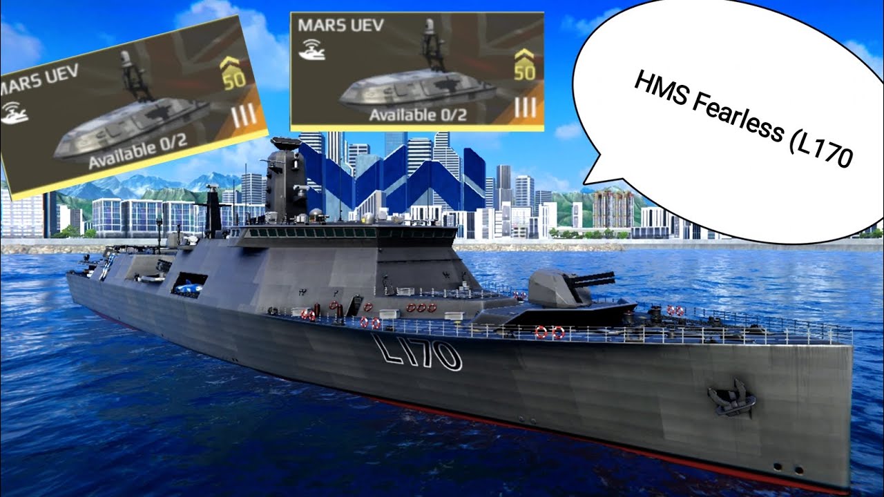 HMS Fearless (170) Ship test With the best weapon in the game - YouTube