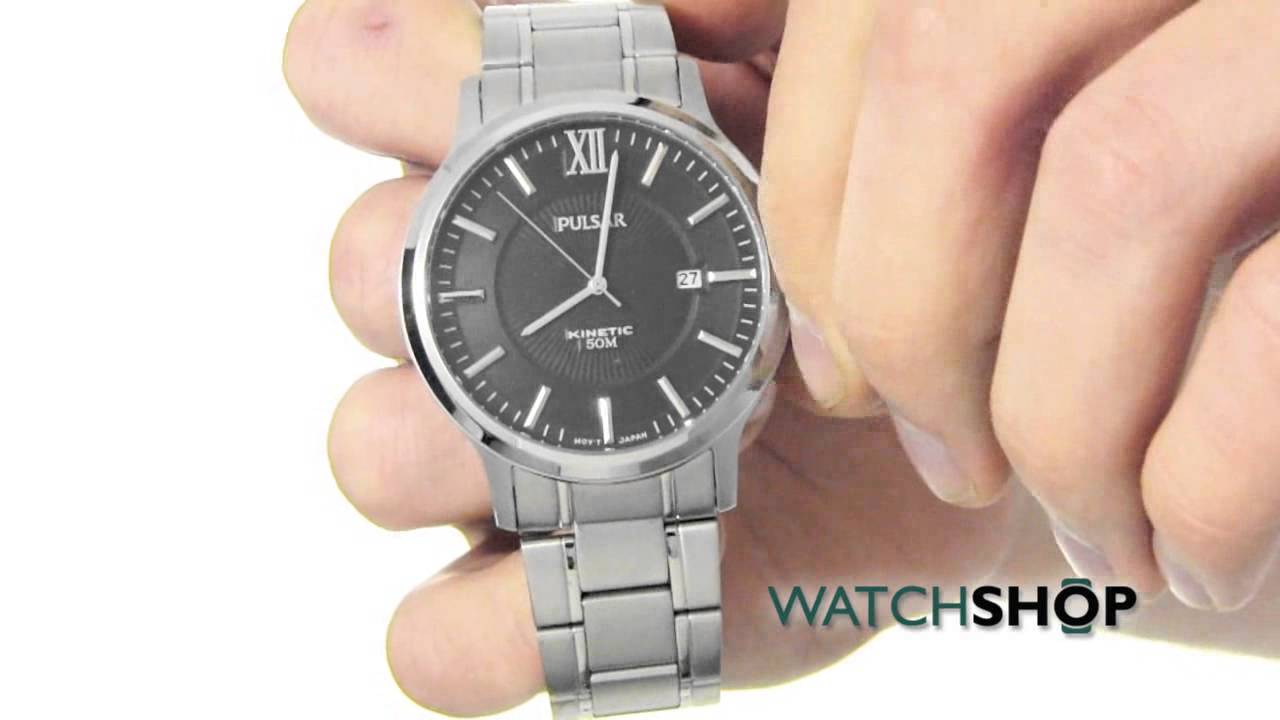 Pulsar Men's Kinetic Watch (PAR185X1) - YouTube