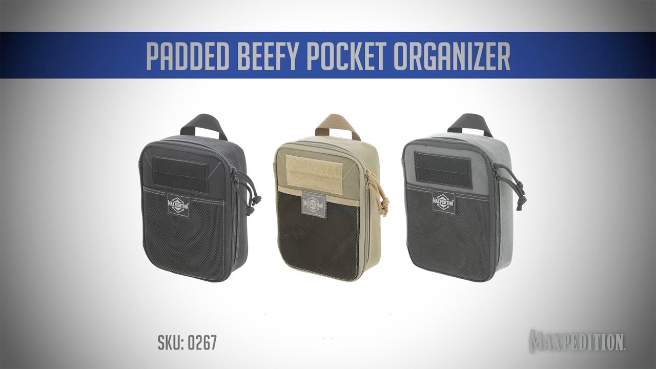 MAXPEDITION PADDED BEEFY™ POCKET ORGANIZER - YouTube