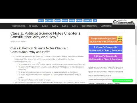 Class 11 Political Science Notes Chapter 1 Constitution: Why and How ...