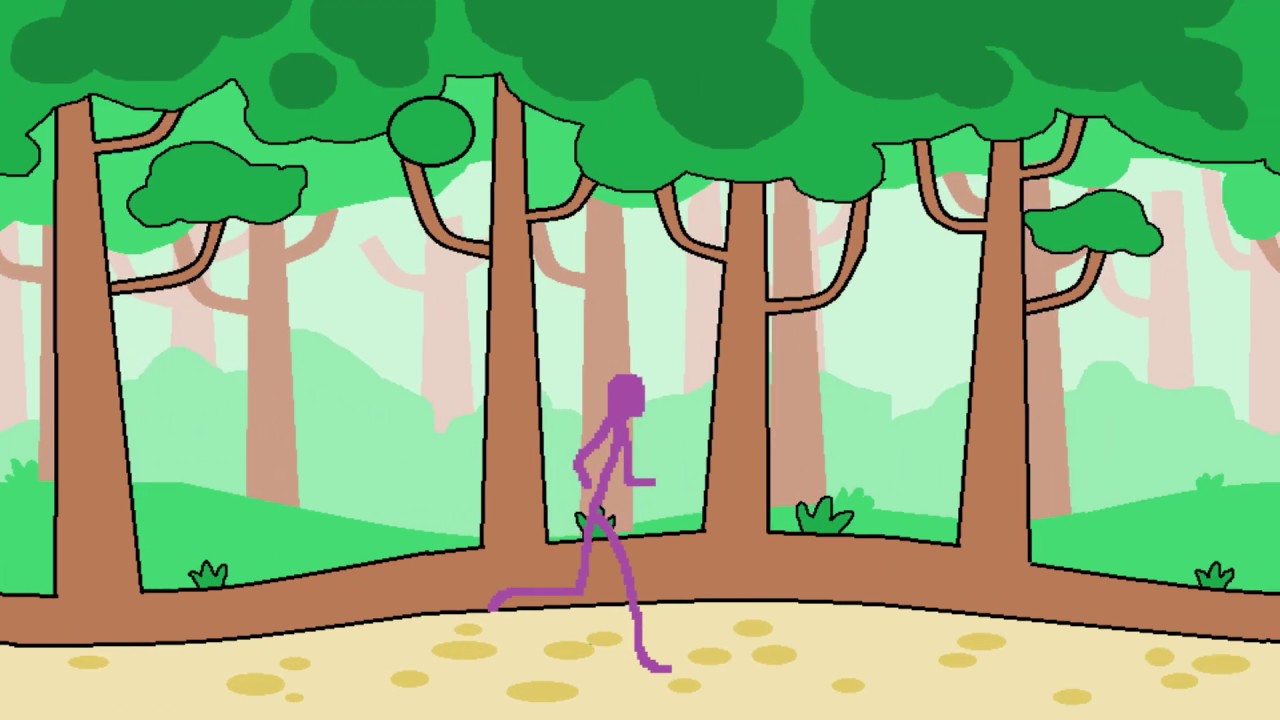forest run Side Scroll- Ms paint animation - YouTube