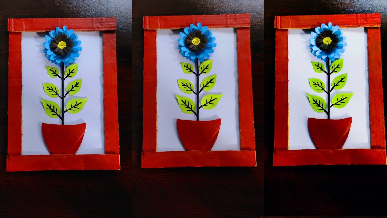Cardboard tub hanging decorations ideas/handwork hm #videos - YouTube
