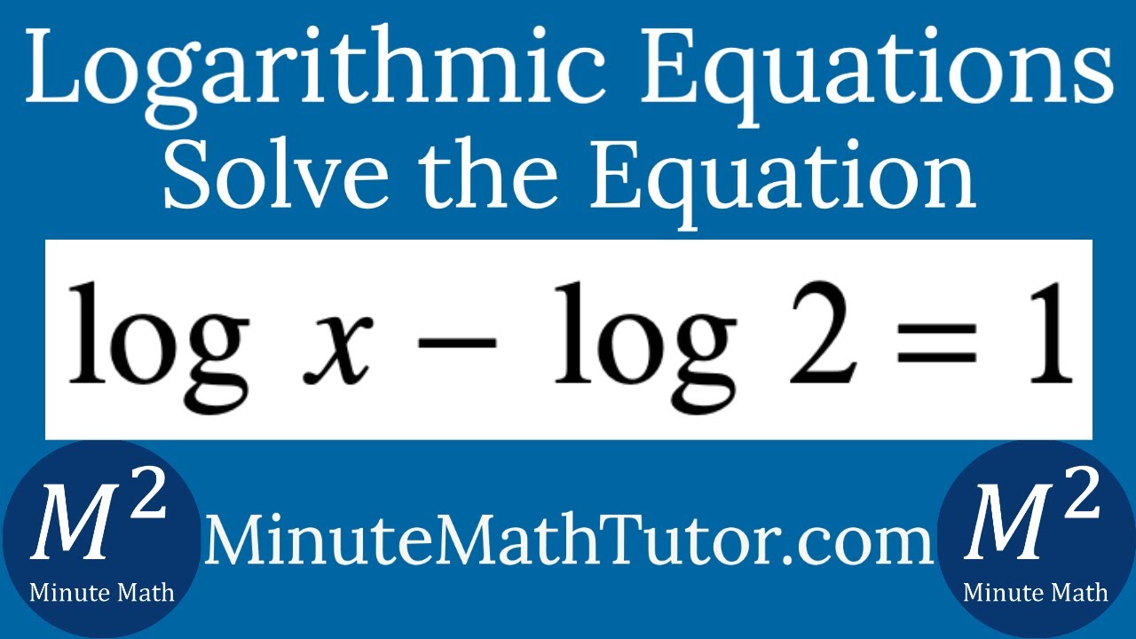 Solve Logx log2 1 YouTube