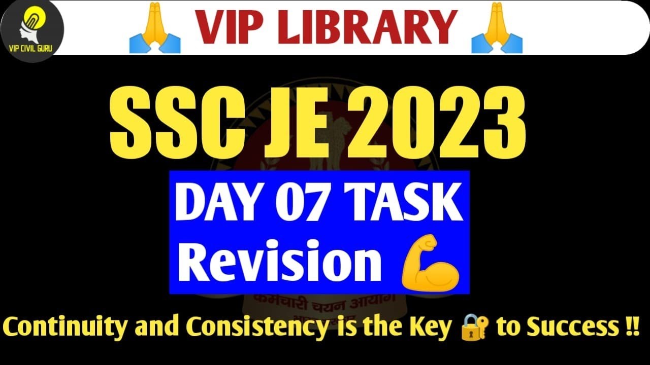Day 07 || ssc je 2023 || ssc je civil engineering | ssc je 2023 ...