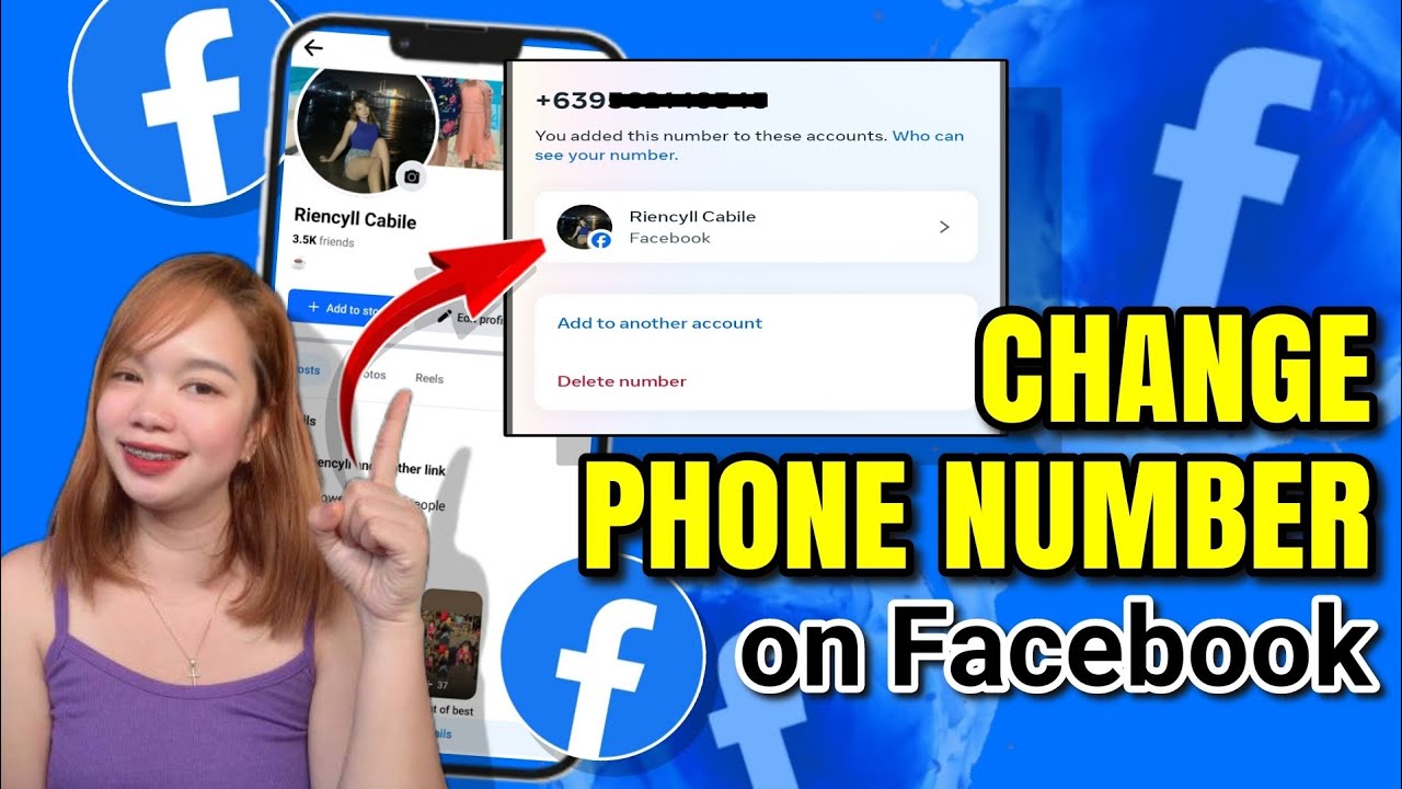 PAANO MAGPALIT NG PHONE NUMBER SA FACEBOOK | CHANGE PHONE NUMBER ...