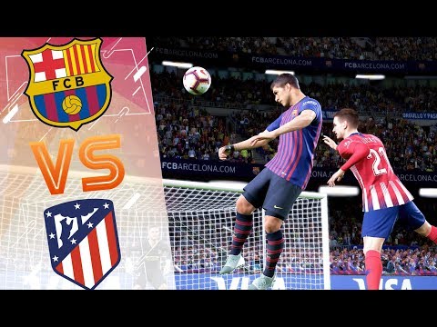 PES 2019 | gameplay | Barcelona Vs Atletico Madrid | PC