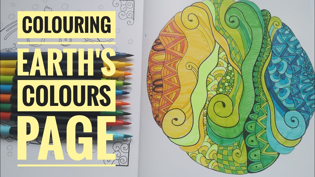 Earth's colouring page - YouTube