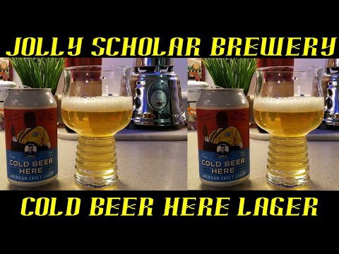 Jolly Scholar Brewery ~ Cold Beer Here American Lager - YouTube