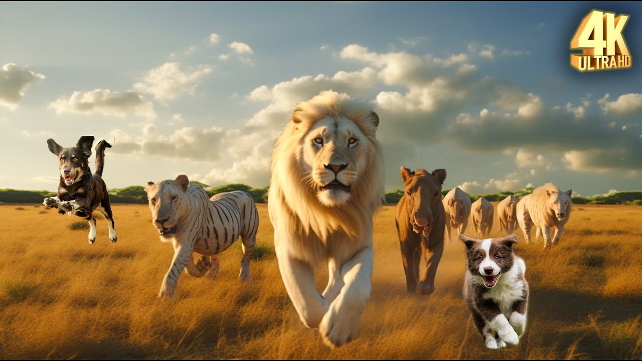 TV for Dog To Watch With Baby Animals 4K UHD (60FPS) - Music Helps Your ...