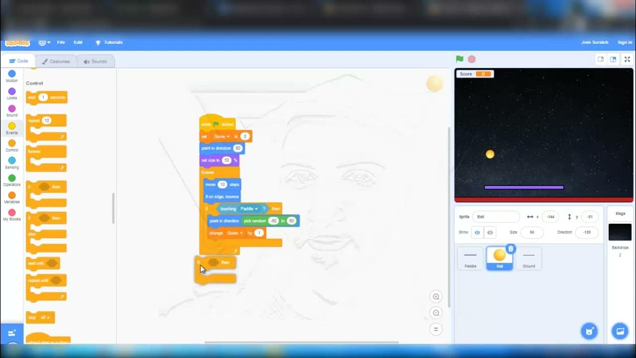 Paddle Game in Scratch (PC Version) - YouTube