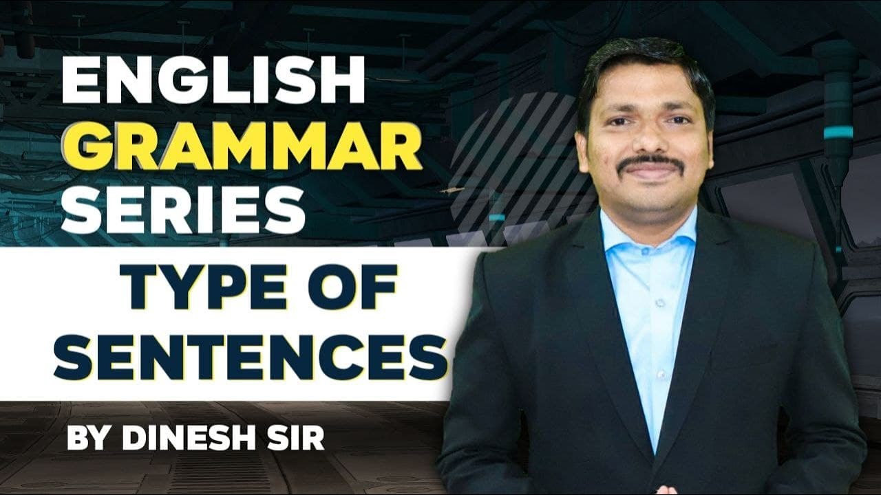 Type of sentences | English Grammar Series | Dinesh sir - YouTube