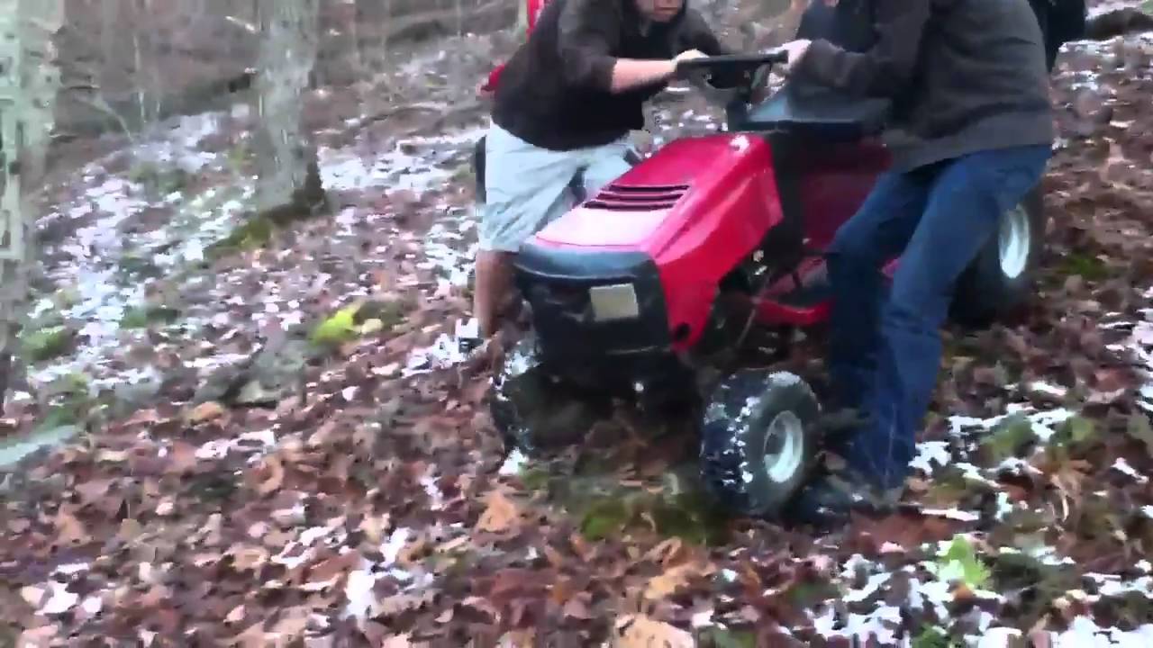 Throwing A Tractor Off Of A Cliff - YouTube