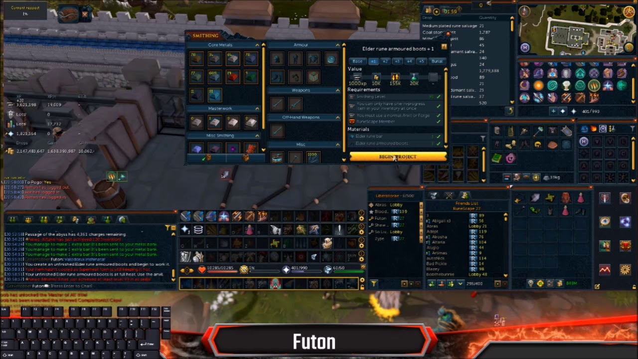 Runescape 3 - Elder Rune +5 Smithing Comp Req Simplified - YouTube