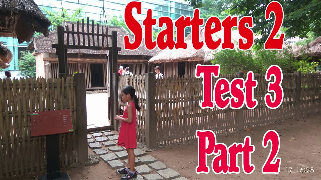 Starters 2 Test 3 [Luyện nghe Tiếng Anh 2019 ] - YouTube