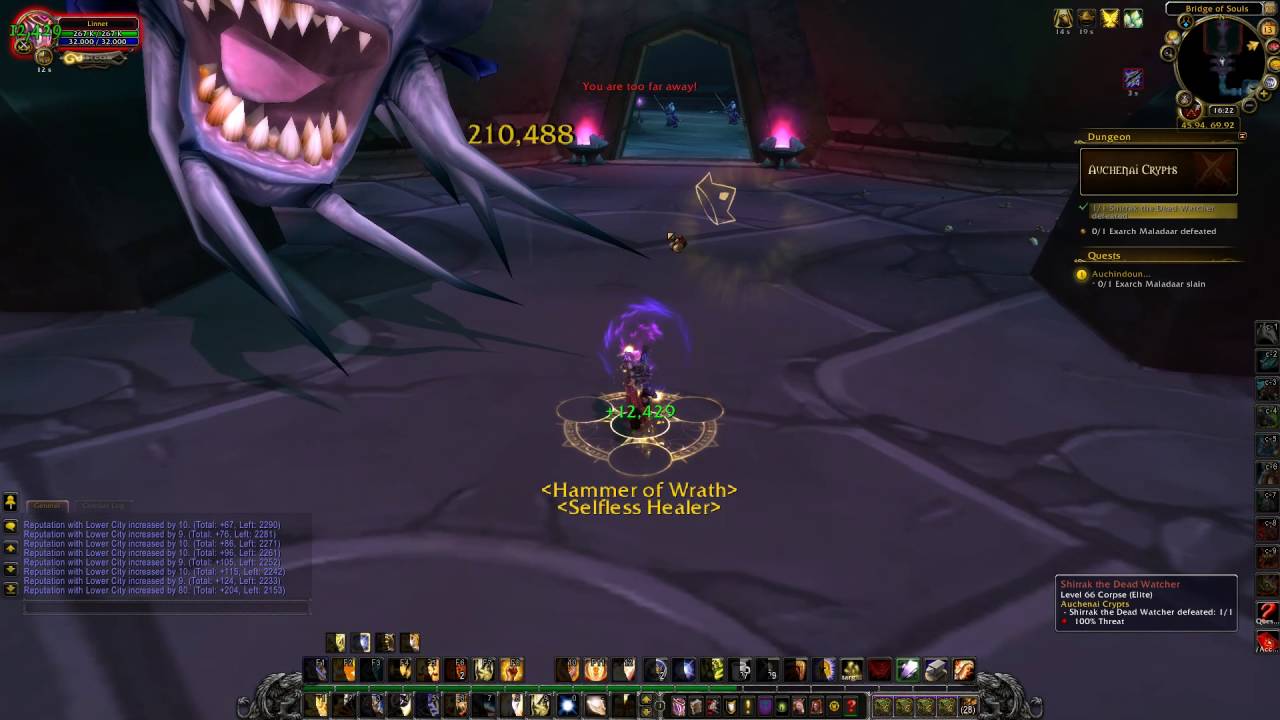 Auchindoun Quest ID 10167 Playthrough Shattrath City - YouTube