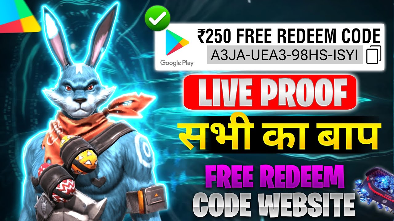 250)🤑 Free Redeem Code Website🔥🔥No App Task - YouTube