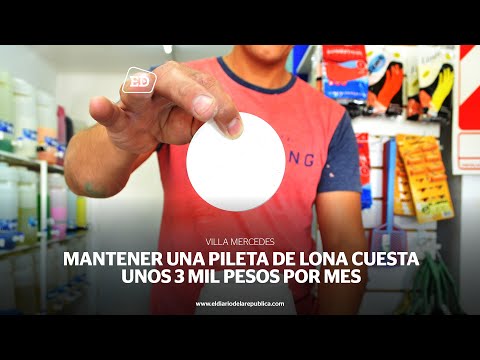 Mantener una pileta de lona cuesta unos 3 mil pesos por mes