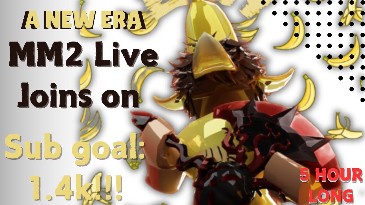 LIVE PLAYING MM2 WITH FANS! (Sub goal:1.25k) - YouTube