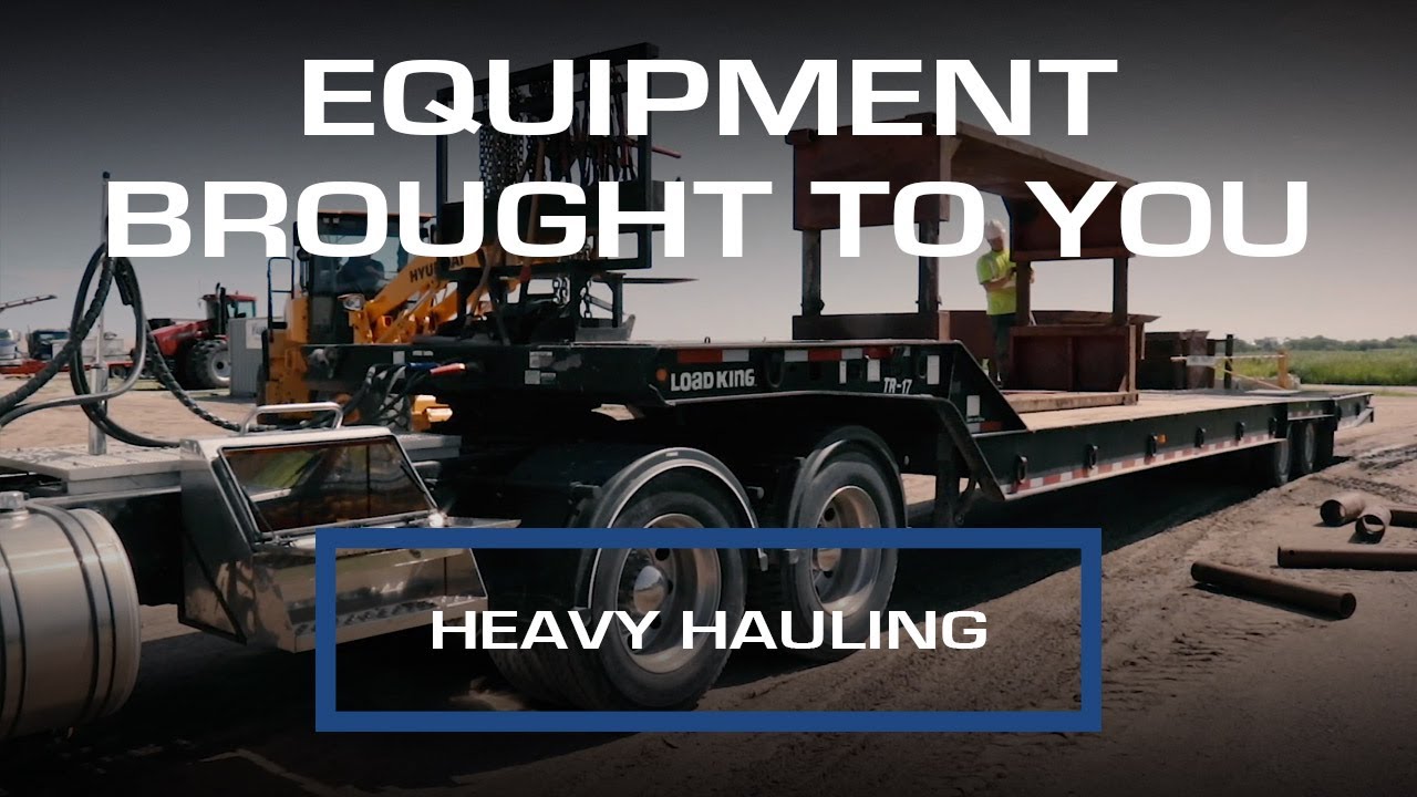 Heavy Equipment Hauling Brought To You By Vanderpool Construction, Inc. - YouTube