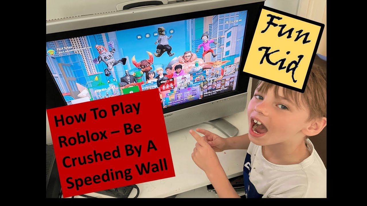 How To Play Roblox - Be Crushed By A Speeding Wall - YouTube