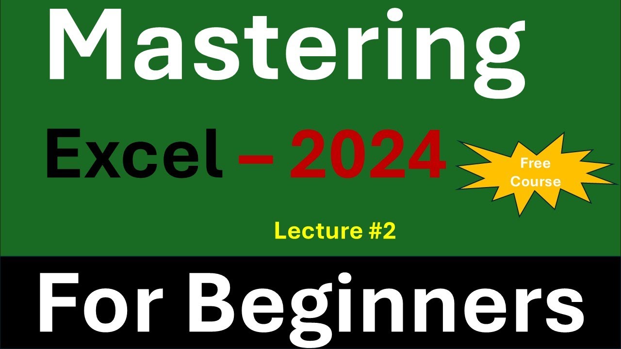 Excel for Beginners: How to Open Excel & Understand Title Bar, Ribbon ...