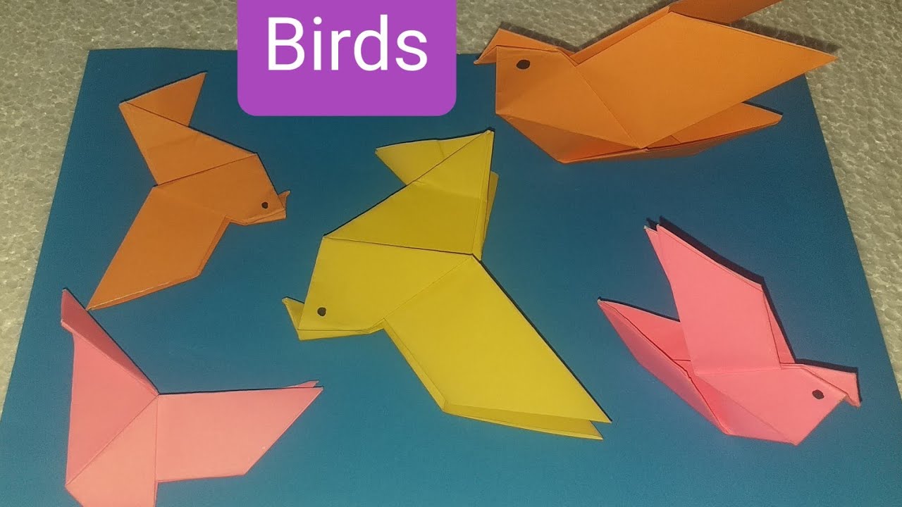 Origami easy make birds...origami bird - YouTube
